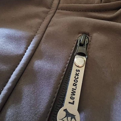 Set of 5 Personalized Zipper Name Tag Charms With Snap Hook - Etsy