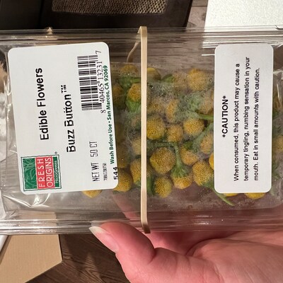 Fresh Edible Flowers Buzz Button™ 50 Ct - Etsy