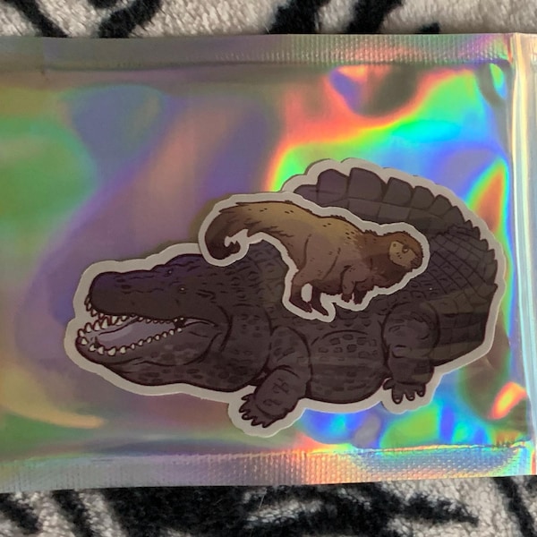 Cretaceous Chonkers - Chonky Deinosuchus, Dinosaur Stickers, Original ...