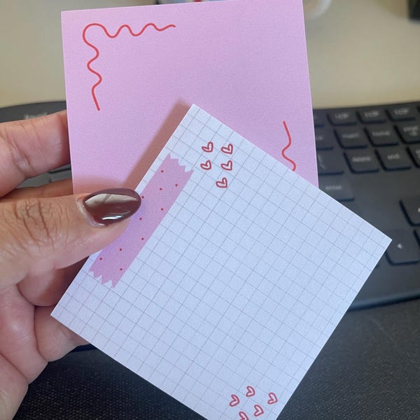 Cute Sticky Notes With 50 Sheets, Small Sticky Notes, Office Supplies ...