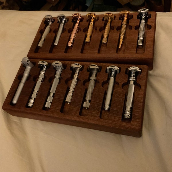 Brick Safety Razor Display African Hardwood - Etsy