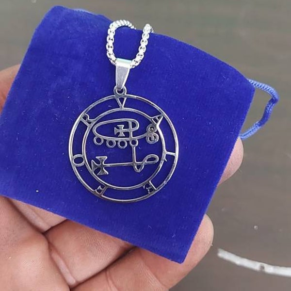 Valefor Sigil Goetia Solomon Demon Seal Pendant Necklace With Gift ...