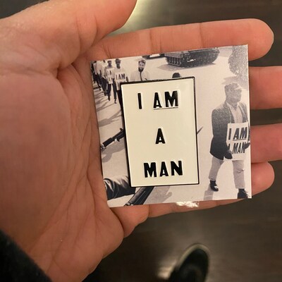 I AM A MAN Soft Enamel Pin - Etsy