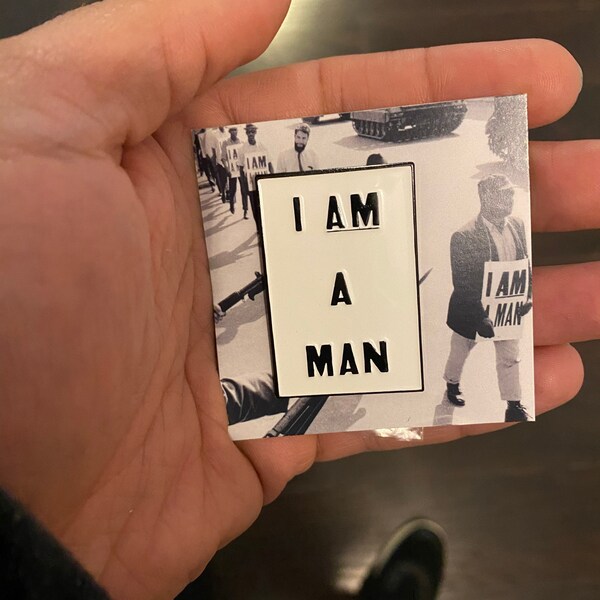 I AM A MAN - Soft Enamel Pin - Etsy