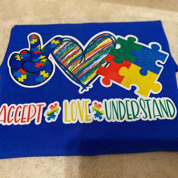 Accept Love Understand | Autism Awareness | Digital Download | PNG ...