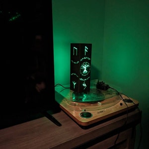 Yggdrasil Tree Night Lamp Tree of Life Shadow Lamp Nordic Viking Style ...