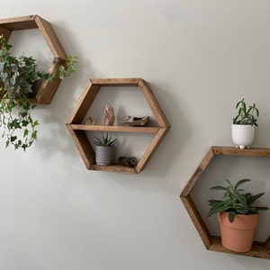 Tri-peak Adventure Octagon Shelf Rustic Decor Rustic Shelf | Etsy