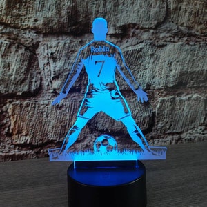 Personalized Soccer Lamp Gift Idea for Soccer Players Kids and Adults ...