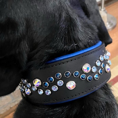 Luxury Big Dog Collar With Spikes 3 Inch Width - Etsy