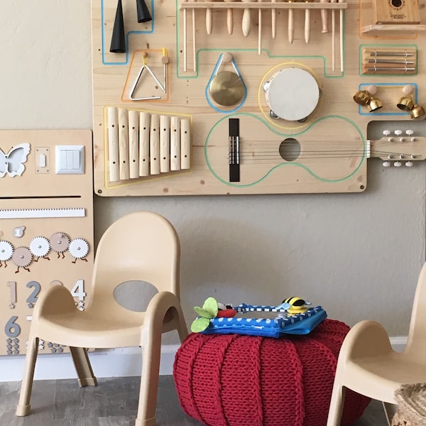 Percussion Instruments for Kids on Shelf Multi Tone Block Guiro Maracas ...