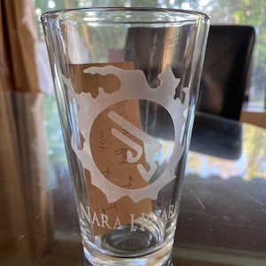 Mass Effect Spectre Pint Glass Spectre Engraved Beer Glass Mass Effect ...