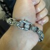 Heavy Link Victorian Silver Chain Bracelet for Men - Biker Jewelry ...