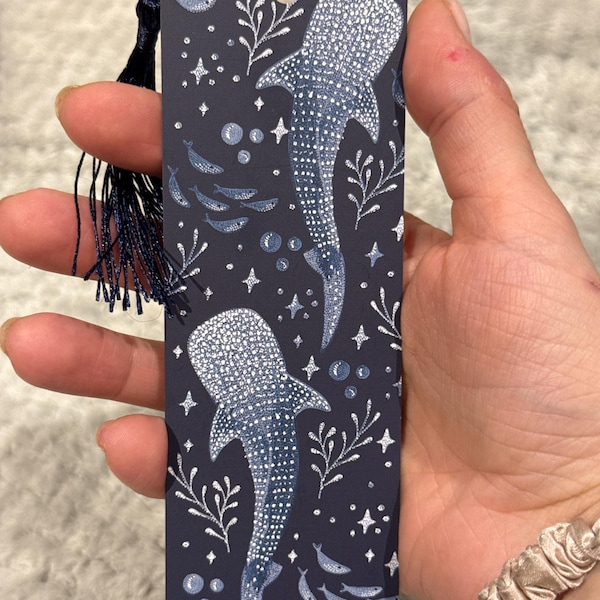Whale Shark Bookmark Marine Life Stationery, Bookworm Gift, With or ...