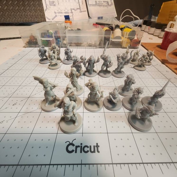 Dnd Essential Monster Mini Pack 2 - 22 Miniatures! - EC3D, Pathfinder ...