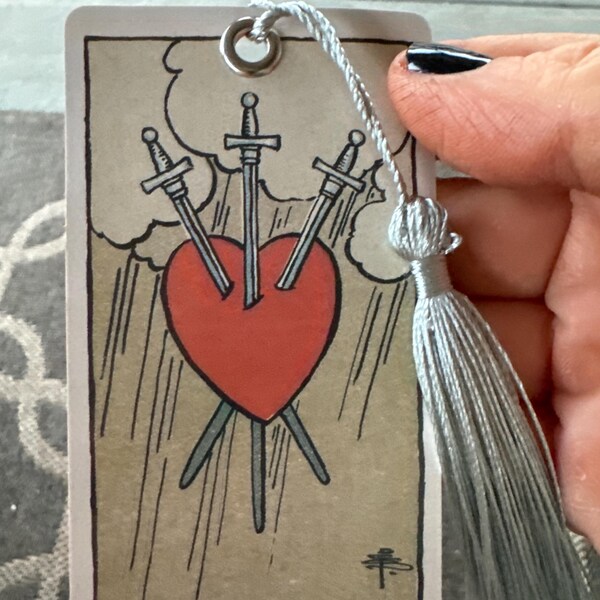 Intuitively Chosen Tarot and Oracle Card Bookmark | Bookish Reader Gift ...