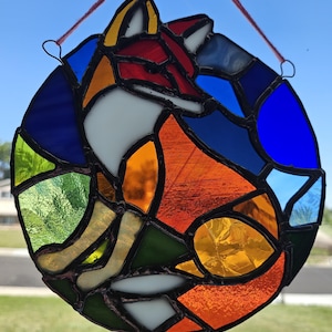 Fox Stained Glass Pattern, Stained Glass Patterns, Digital Download ...