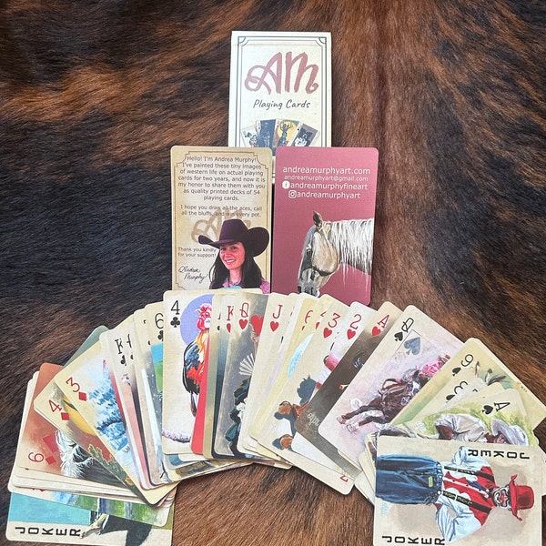 1ST DECK Western Art Playing Cards - Etsy UK