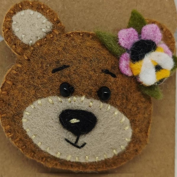 Red Cardinal Hair Tie, Felt Snowflake Pigtail Hairclips, Handmade Winter Bird Accessorie Party ...