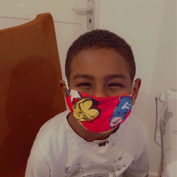 School Face Mask Kids & Adult Adjustable Masks Handmade in UK Soft ...