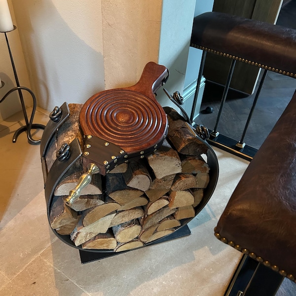 Handcrafted Black Fireside Companion Set 42cm/fireside Tools, Poker ...