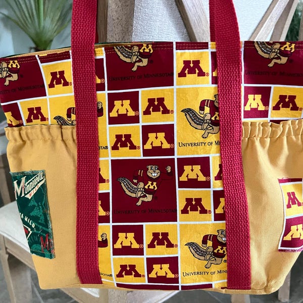 NCAA University of Minnesota Gophers Maroon & Gold College Logo 100% ...