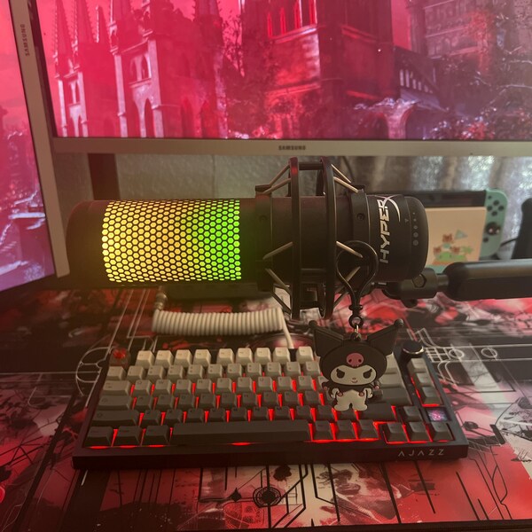 Frutiger Metro Blue and Black Mouse Pad, 9"x8" Computer Aesthetic, Dark Sparkly Desk Mat, Trendy ...