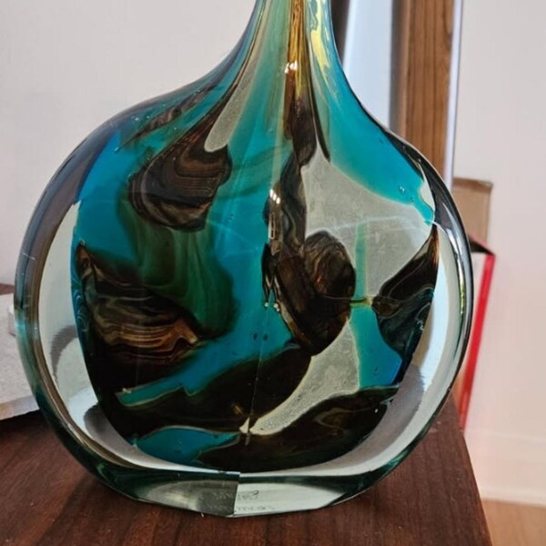 Signed Mid Century Studio Pottery Vase EP - Etsy
