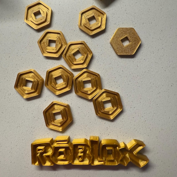 Roblox Robux Gold Coins - Pretend Play Set for Kids, Children’s ...