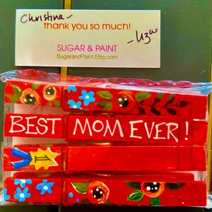 Student Classroom Clothespins Hand Painted Personalized Kids - Etsy