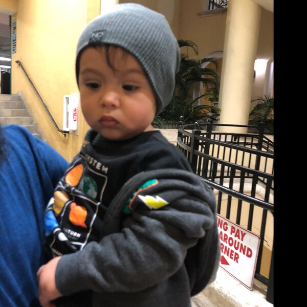 Charcoal Ribbed Knit Slouchy Beanie for Newborn to Adult / Baby Toddler ...