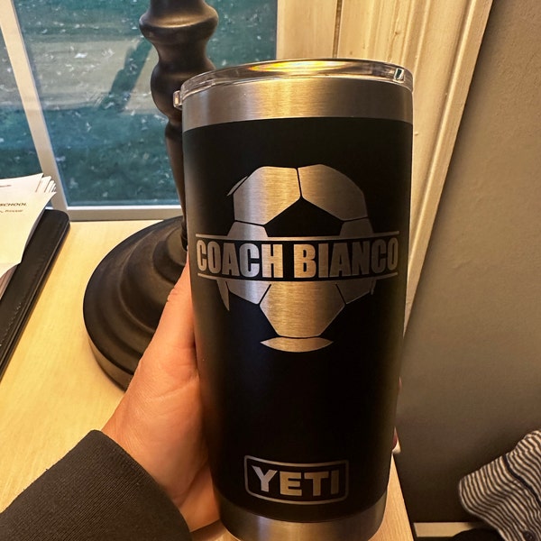 YETI Personalized SOCCER Ball - Player, Coach Gift, Laser Engraved ...
