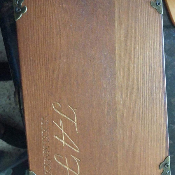 Personalized Wooden Gift Box With Lock & Key , Engraved Wood Jewelry ...