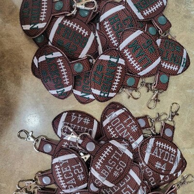 Football Keychain, Football Team, Football Team Bag Tag, Football Bag ...