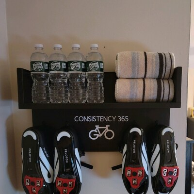 Peloton Inspired Home Cycling Station Shoe Rack Exercise - Etsy