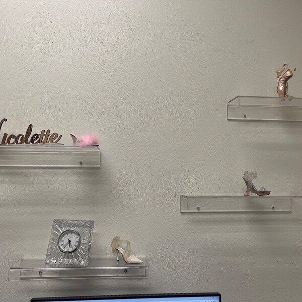 3-tier Wooden Greeting Card Display Rack With Clear Acrylic Front ...