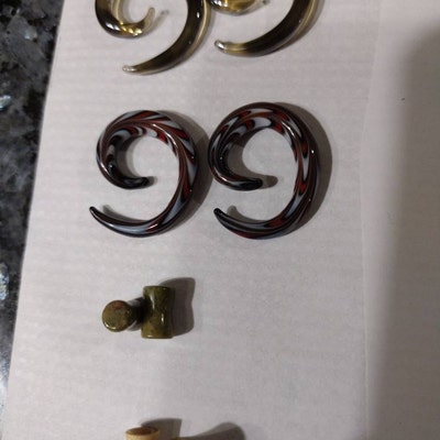 Steel Septum Stretching Kit choose 3 Sizes pincher Taper Horseshoe Nose ...