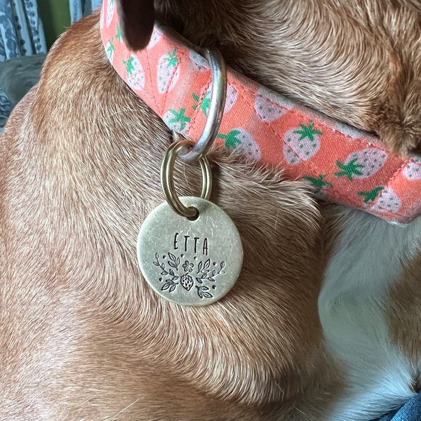 Dog Tag Personalized, Rose Garden, Dog Tags for Dogs, Dog Tag, Dog ID ...