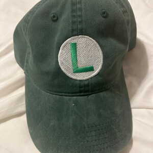 Super Mario Bros Cap Embroidered Washed Cotton Cap Mario Cap Luigi Cap ...