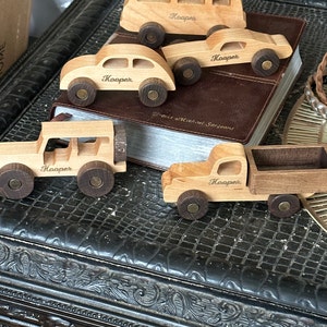 Personalized Toy Cars Set Birthday Baby Boy Gifts Wooden Toys for Kids ...