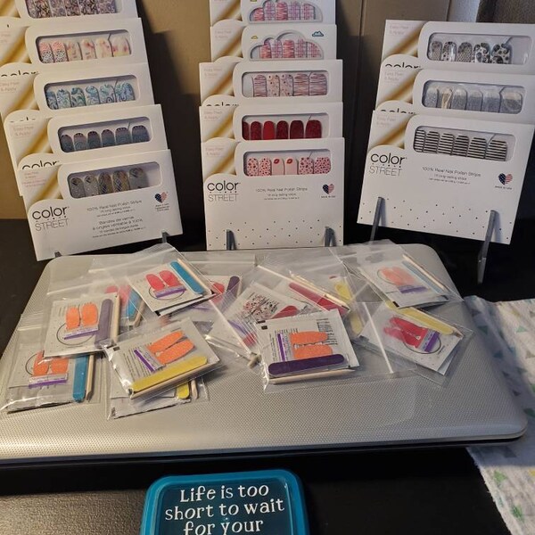 50 Color Street - Sample Bags (empty) Clear Plastic - Hold Business ...