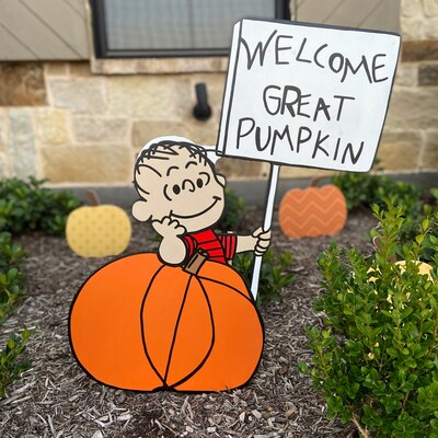 LUCY the Witch Yard Sign / Linus / Peanuts Yard Sign / Charlie Brown ...