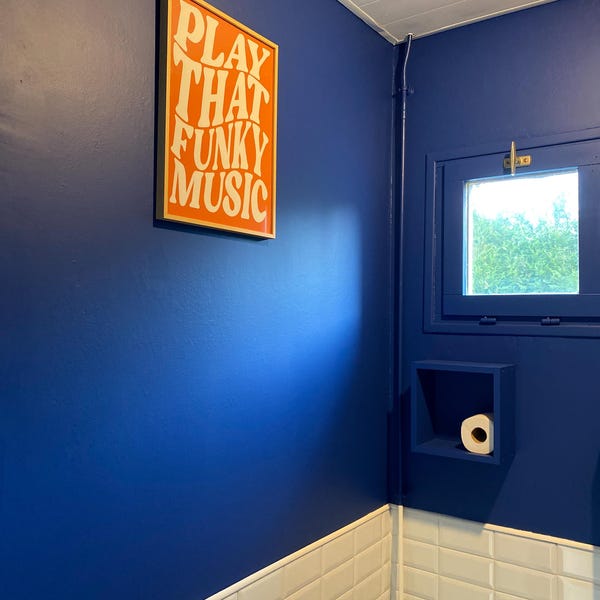 Play That Funky Music Print, Retro Disco Wall Art, Colourful Music ...