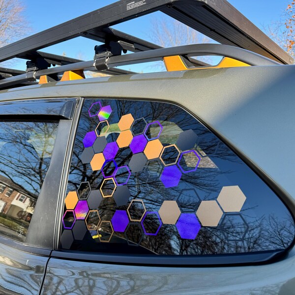 Hexagon / Honeycomb JDM Car Decal Sticker 2 Inch / Hex Side Vehicle ...