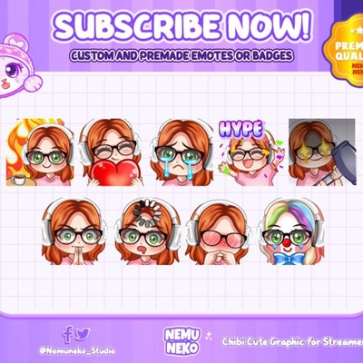 9x Custom Emotes for Twitch, Youtube, Discord or Facebook / Custom ...