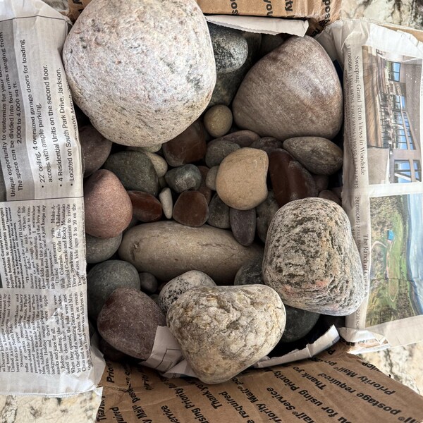 4-5lbs River Rocks Colorful Stones Smooth Aquarium Rocks Terrarium ...