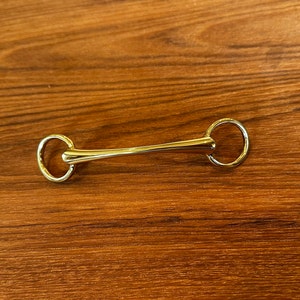 Vintage Solid Brass Snaffle Bit Drawer Pull - Etsy
