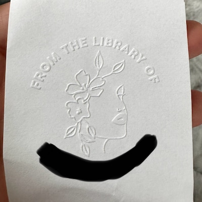 Library Book Embosser Custom Initials Monogram Ex Libris This Book ...