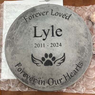 Personalized Engraved Memorial Stone 11.5x 5.5 in Loving Memory With ...