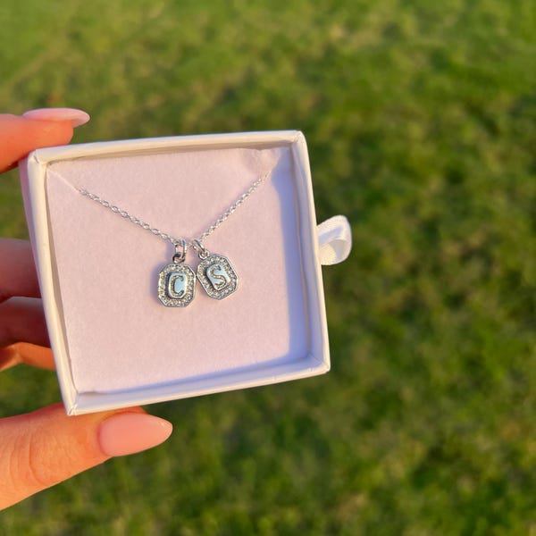 Personalized Gifts, Initial Necklace, Silver Necklace, Gold Necklace ...
