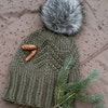 KNITTING PATTERN Into the Pines Hat and Mitten Set // Pine Tree Hat ...
